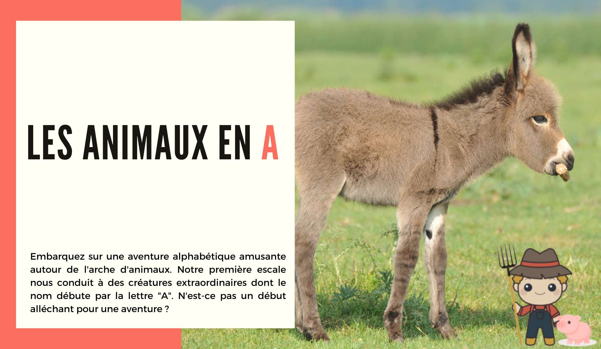 Les animaux en a – Le Petit Fermier