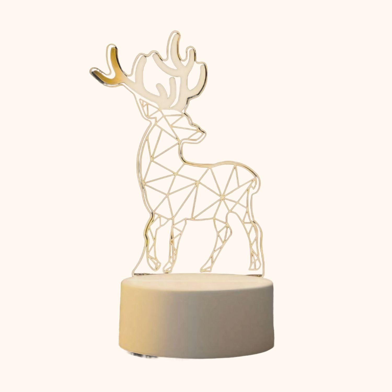 Lampe hologramme cerf | Le Petit Fermier