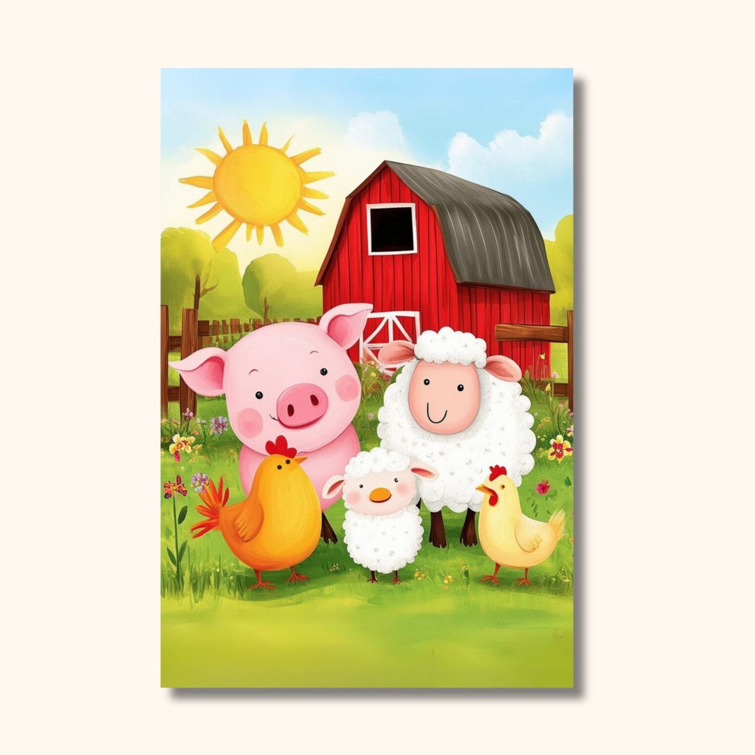 Tableau animaux rigolos ANIFUN – Le Petit Fermier