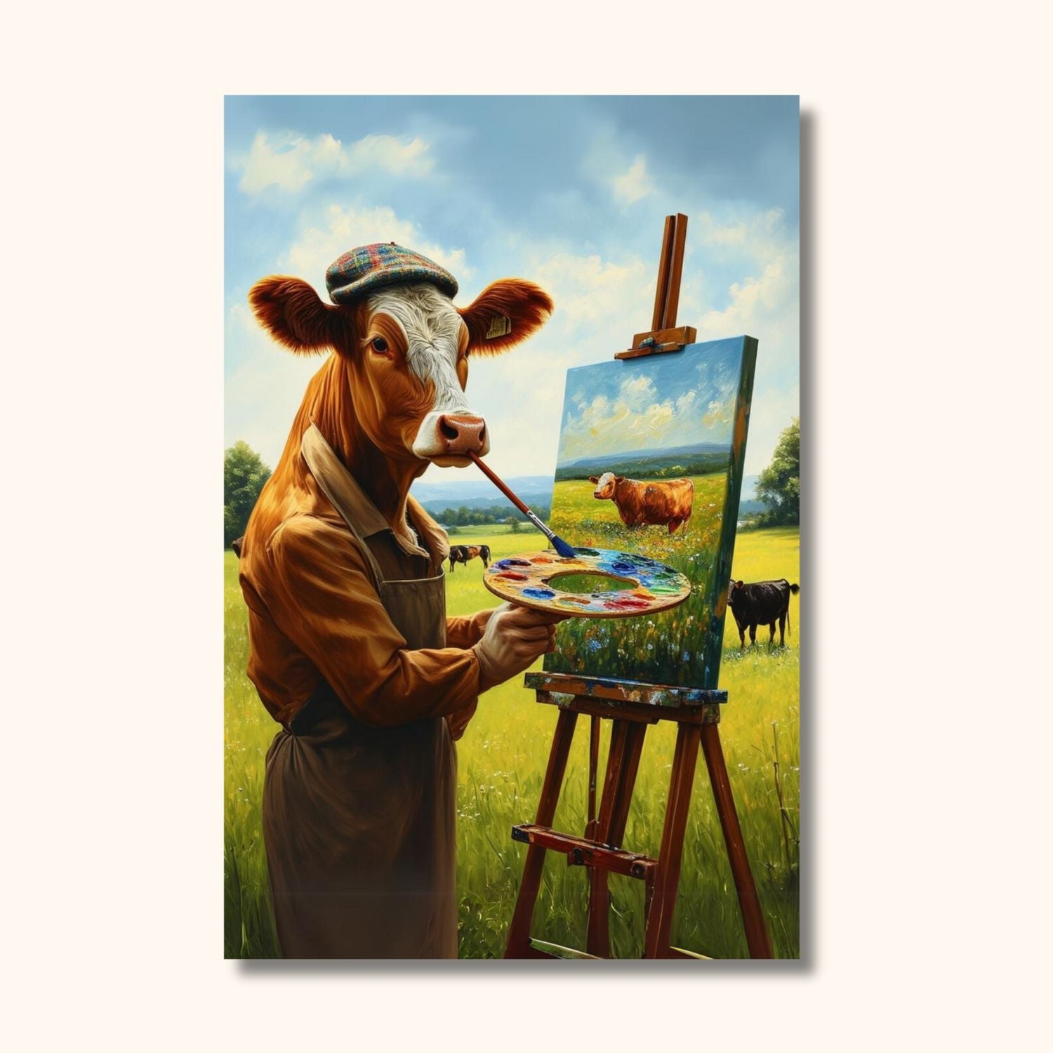 Tableau peintre de vache MEUHSTRO – Le Petit Fermier